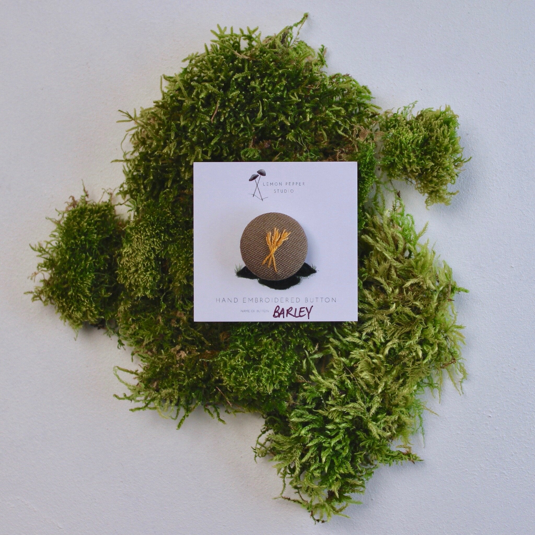 Hand Embroidered Buttons – Lemon Pepper Studio